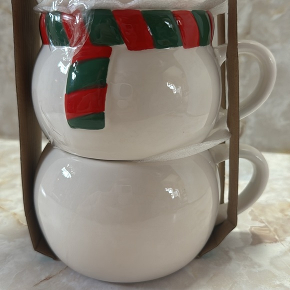 Disney | Kitchen | Disney Stacked Mickey Mouse Snowman Mugs | Poshmark